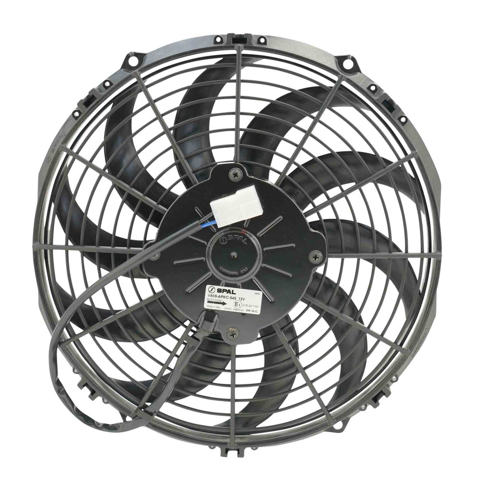 SPAL Universal Fan 11" Fan Skew Blade Push 12V (832CFM) (52mm Deep ...