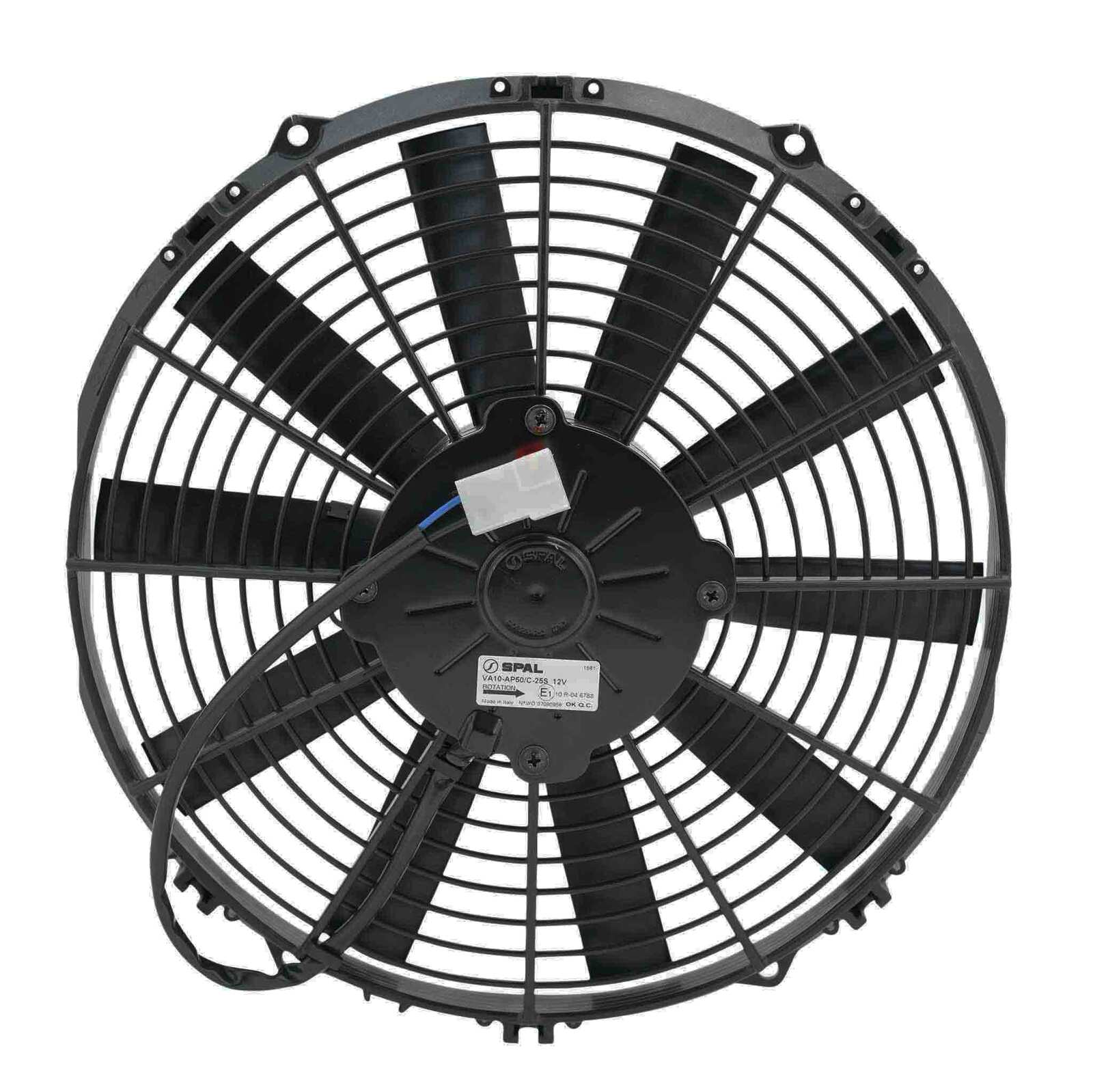 SPAL Universal Fan 12" Fan Straight Blade Push 12V (1009CFM) (62mm Dee ...