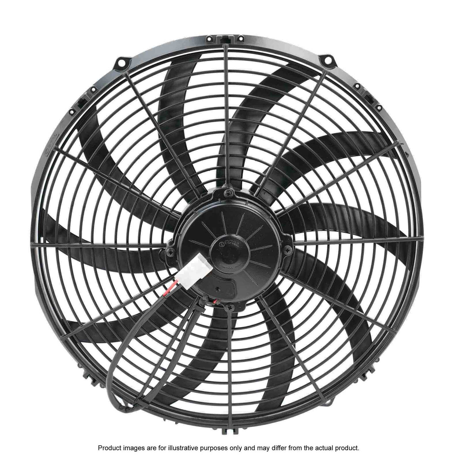 SPAL Universal Fan 14" Fan Skew Blade Push 12V (1841CFM) (89mm Deep ...